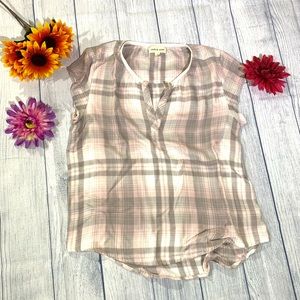 cloth & stone | Tops | Cloth Stone Plaid Shirt | Poshmark